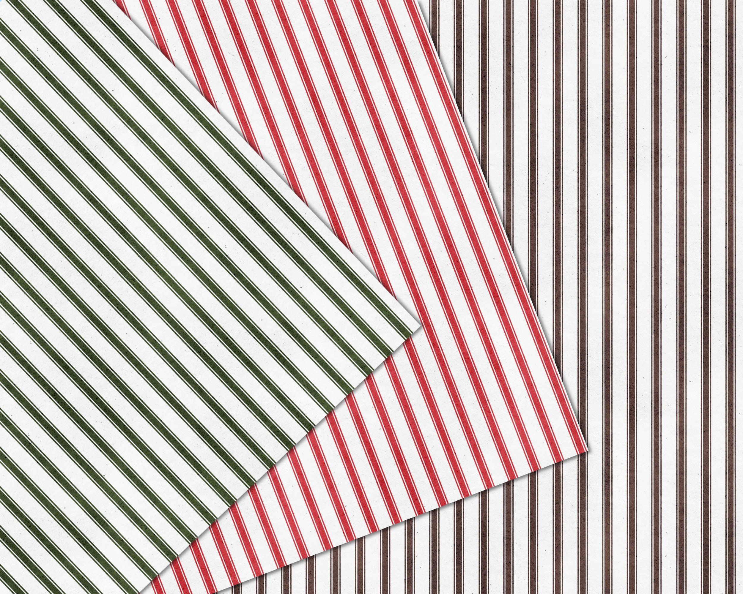 Country Christmas Cottage Digital Scrapbooking Paper, Instant Download ...