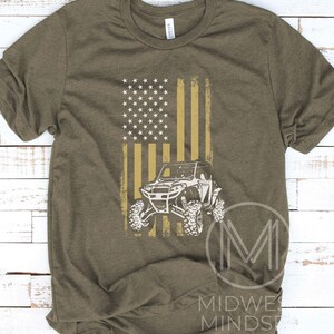 UTV Shirt American Flag Tee Side by Side Riding Shirt SXS Riding Shirt ...