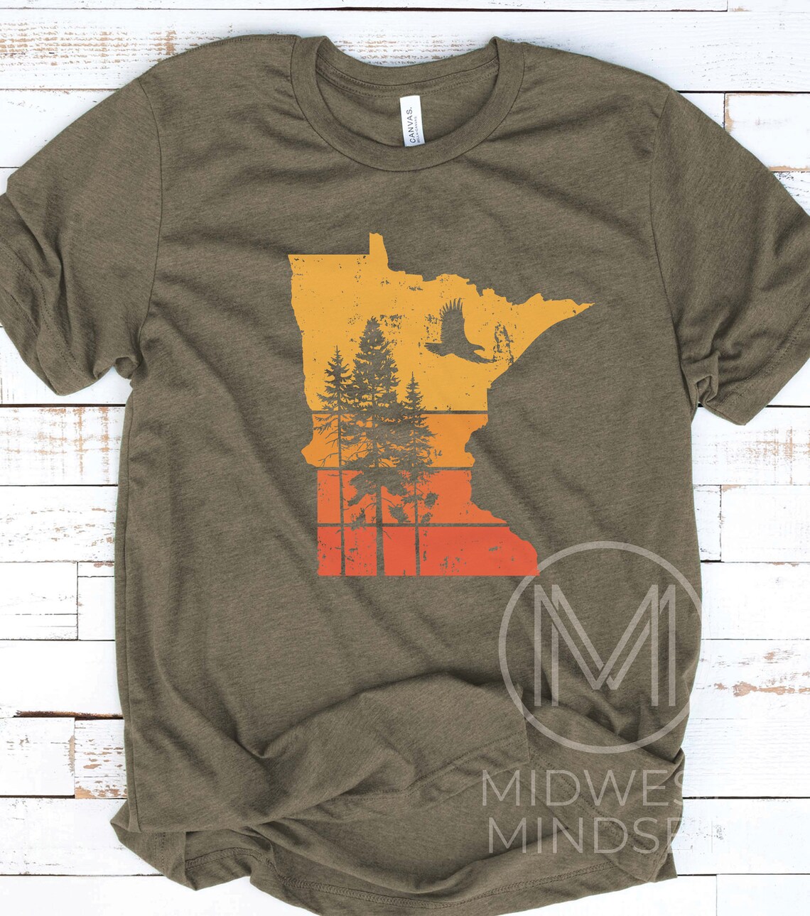 Minnesota T Shirt, Minnesota Gift, Minnesota Retro Shirt, Vintage MN ...