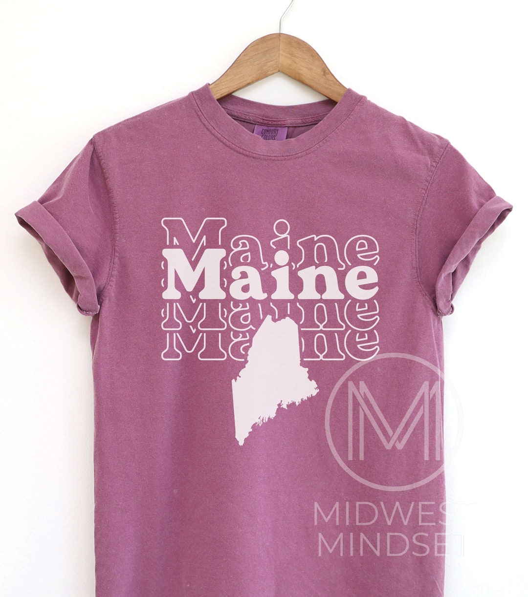 Maine Comfort Color Shirt, State of Maine Shirt, Gift for Maine Lover ...