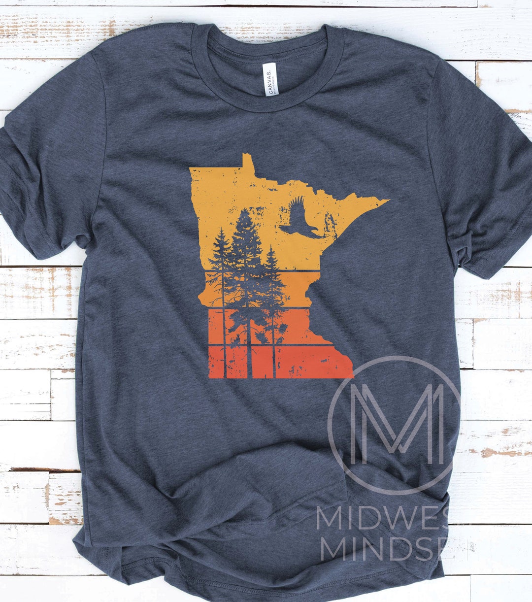 Minnesota T Shirt, Minnesota Gift, Minnesota Retro Shirt, Vintage MN ...