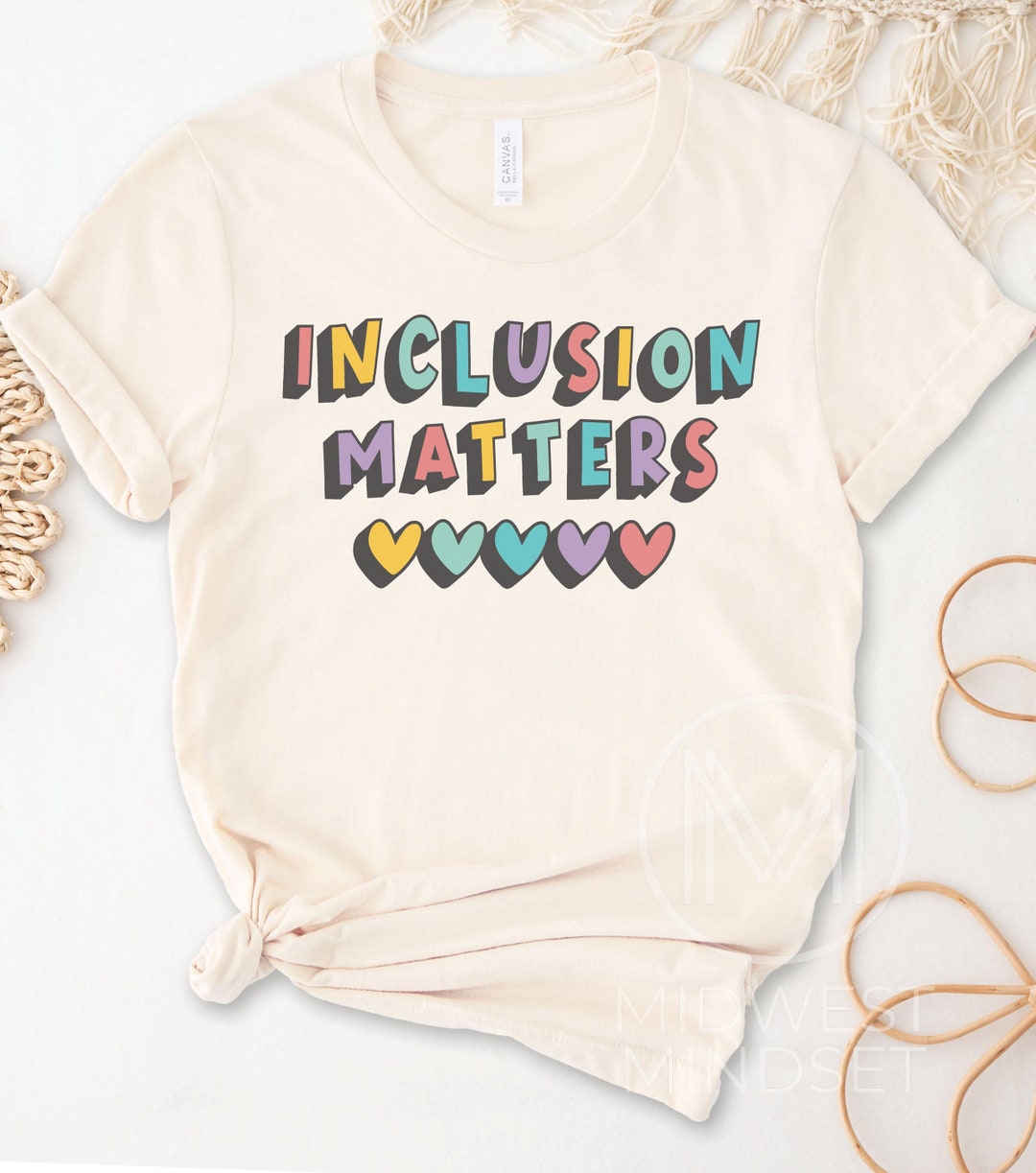 Inclusion Matters Shirt, Special Education Tee, Autism Awareness Gift ...