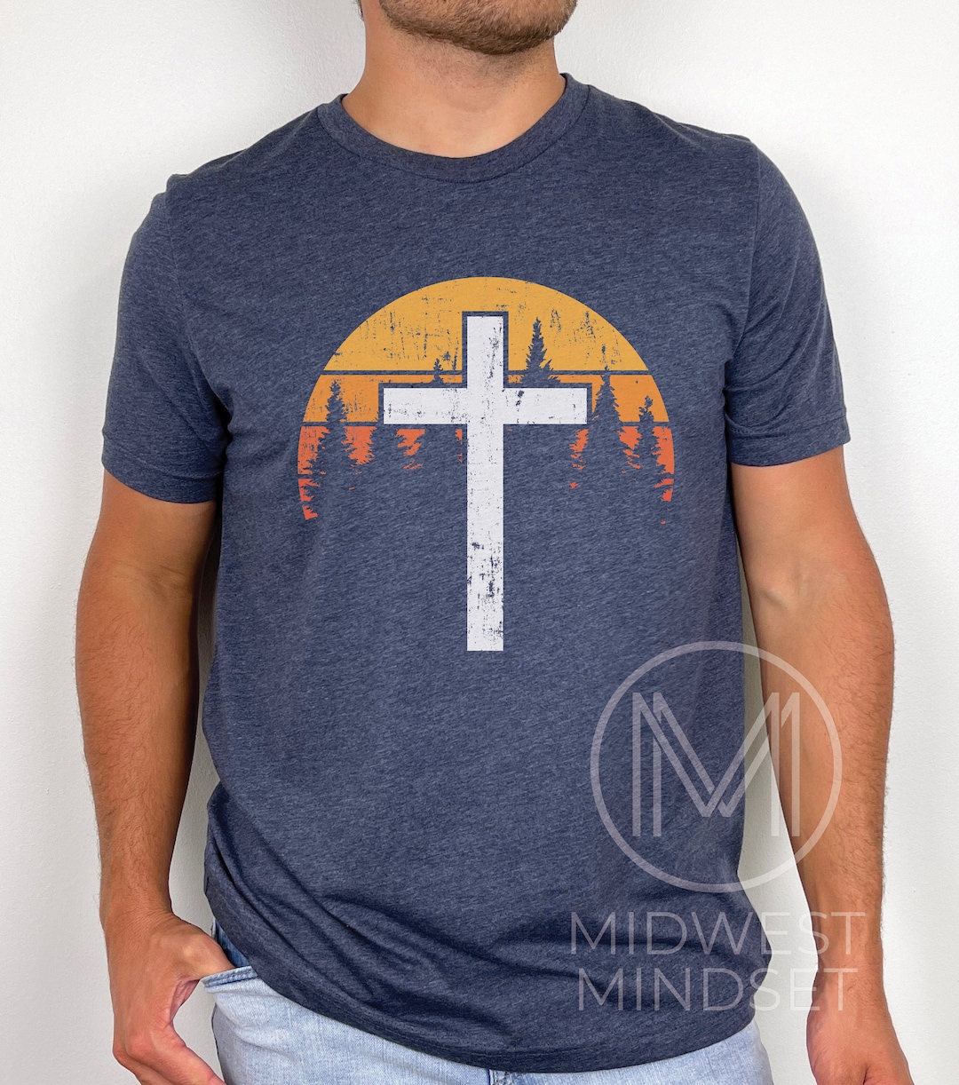 Cross Shirt Jesus Cross Tee Shirt for Christian Religious Gift Church ...