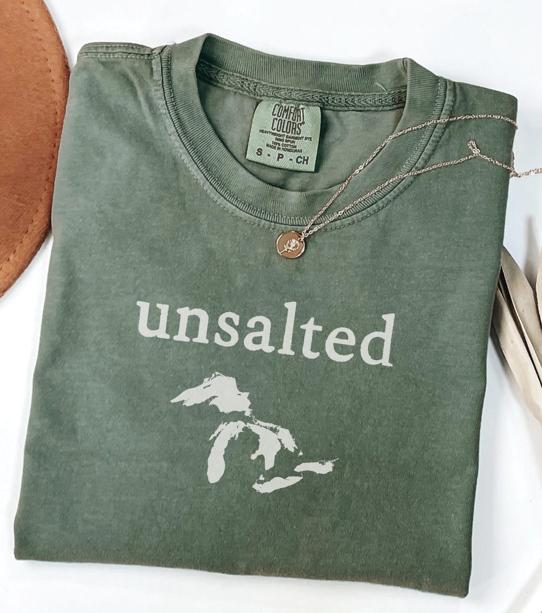 Great Lakes Comfort Colors Shirt, Not Salty Tee, Upper Peninsula Gifts ...