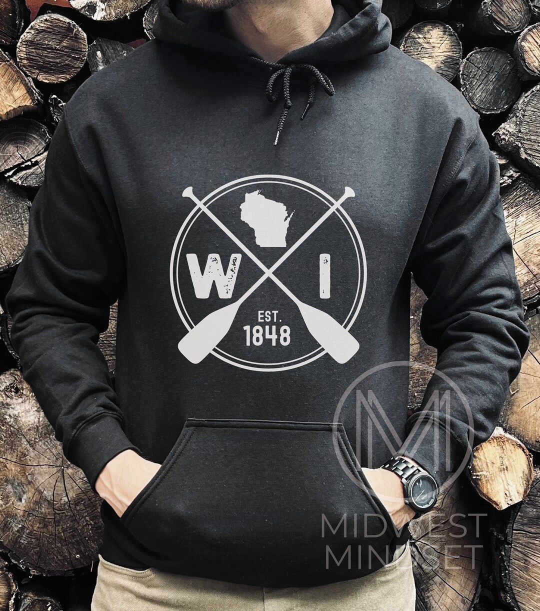 Wisconsin Hoodie, Wisconsin Sweatshirt, Wisconsin Gift, up North ...