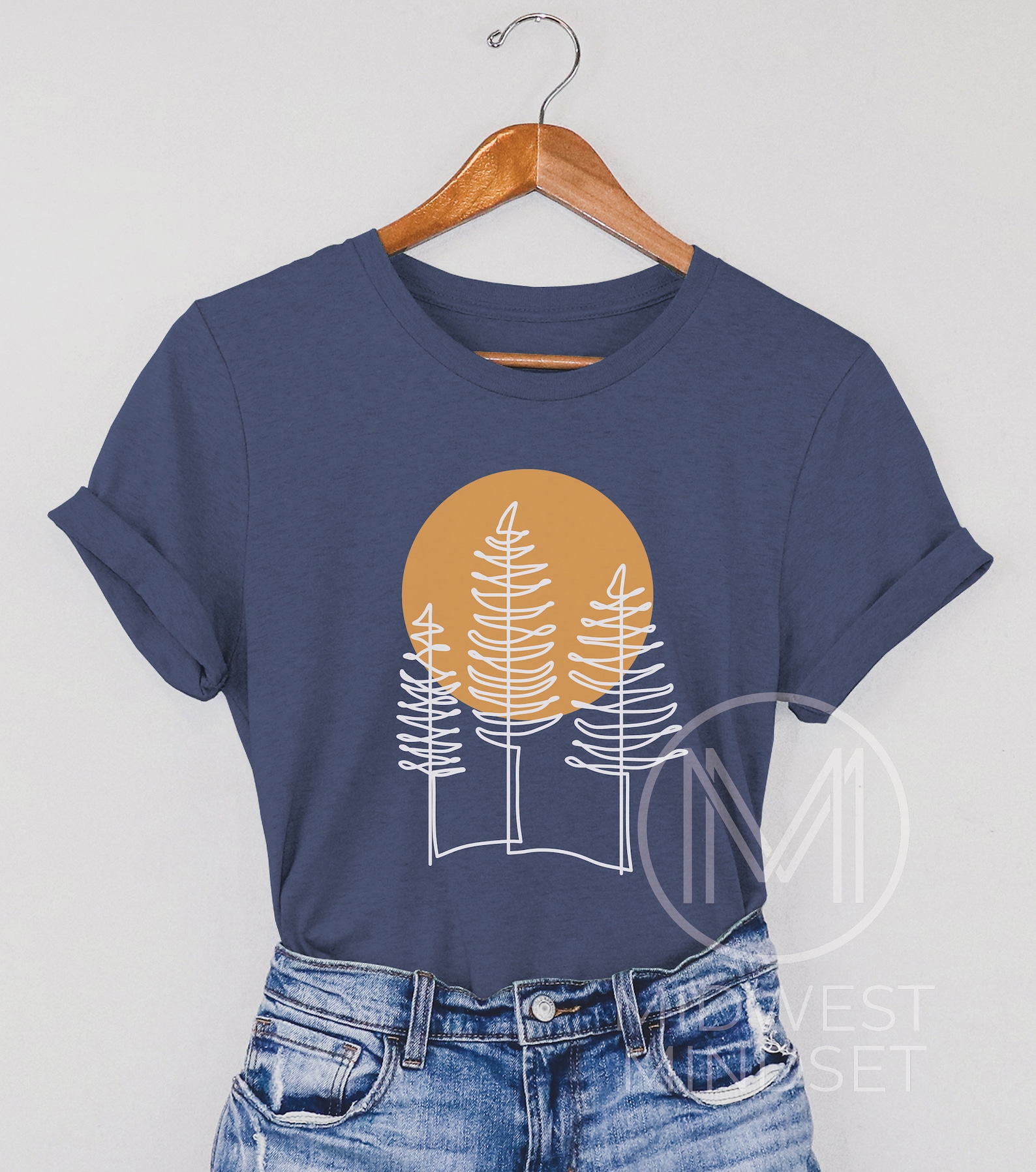 Pine Tree T Shirt Forest Themed Shirt Camping Gift Shirt - Etsy
