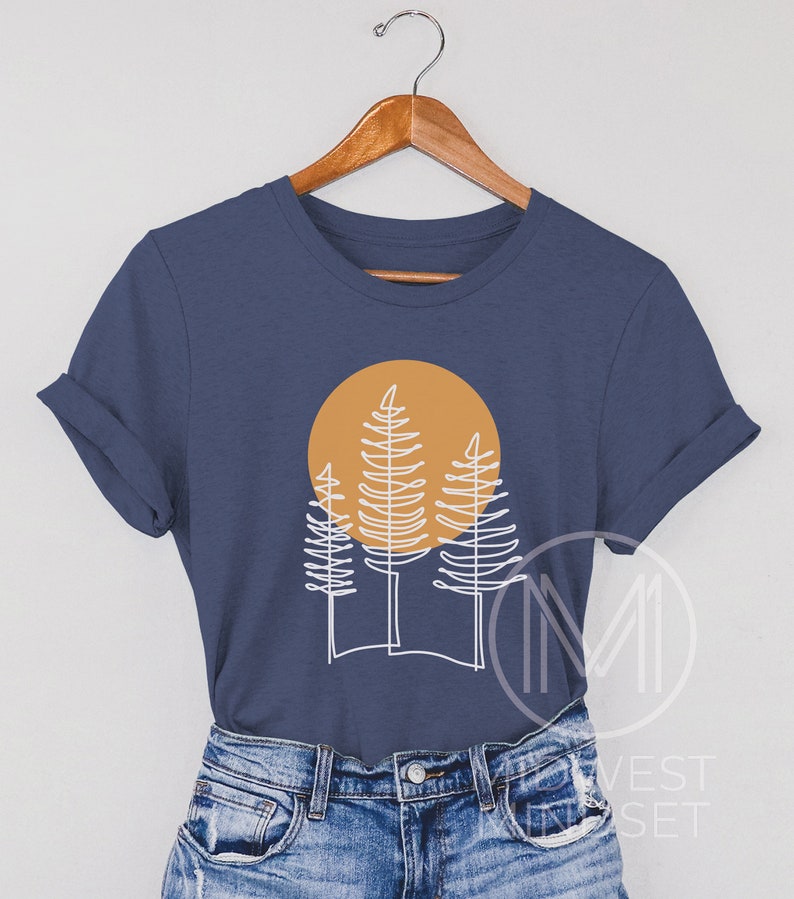 Pine Tree T Shirt Forest Themed Shirt Camping Gift Shirt Adventure is ...