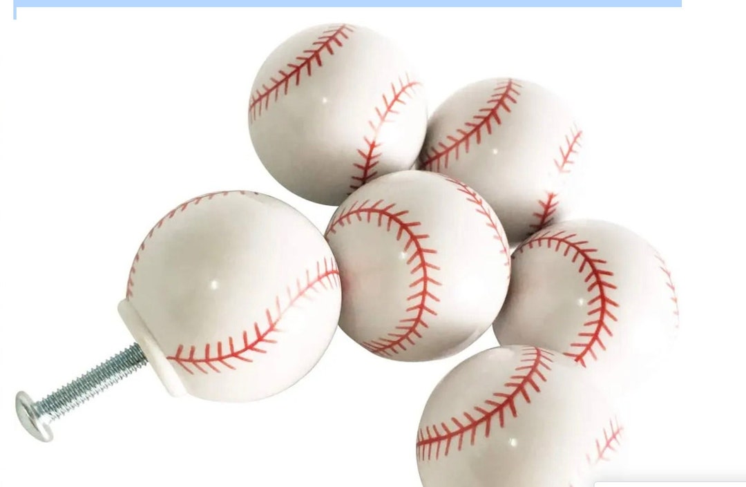 Baseball Drawer Pulls Boys Dresser Drawer Knobs, Baseball Decor ...