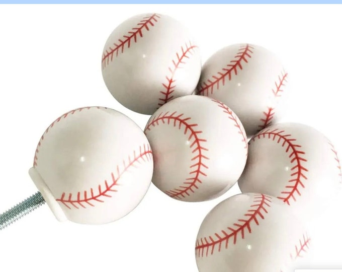 Baseball, Dresser Knob, Drawer Knobs, Bedroom Decor, Door Handles ...