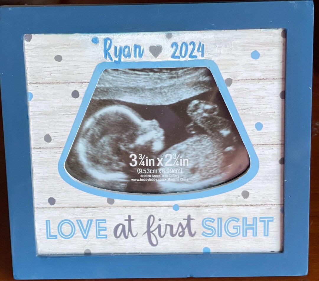 Sonogram. Ultrasound Baby Picture Frame. Personalization Including Year ...