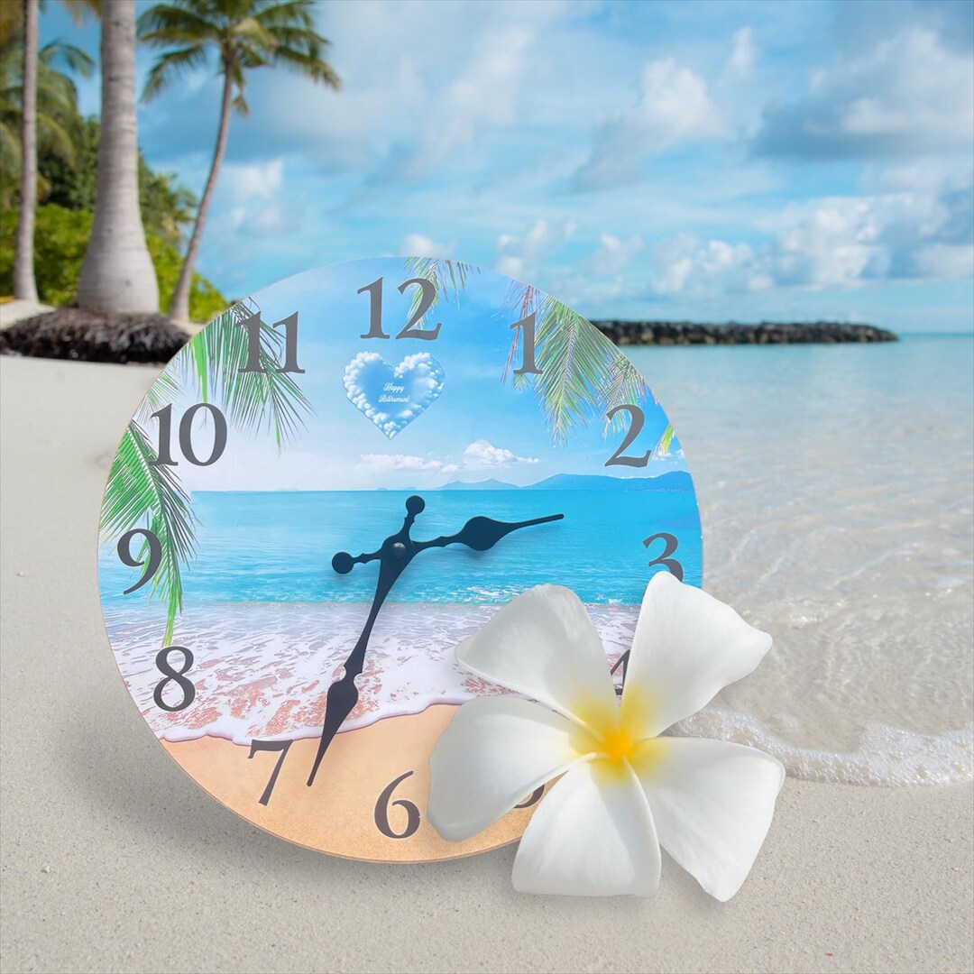 Clocks With Coastal Beach Scenes : Nautical Gift - Etsy