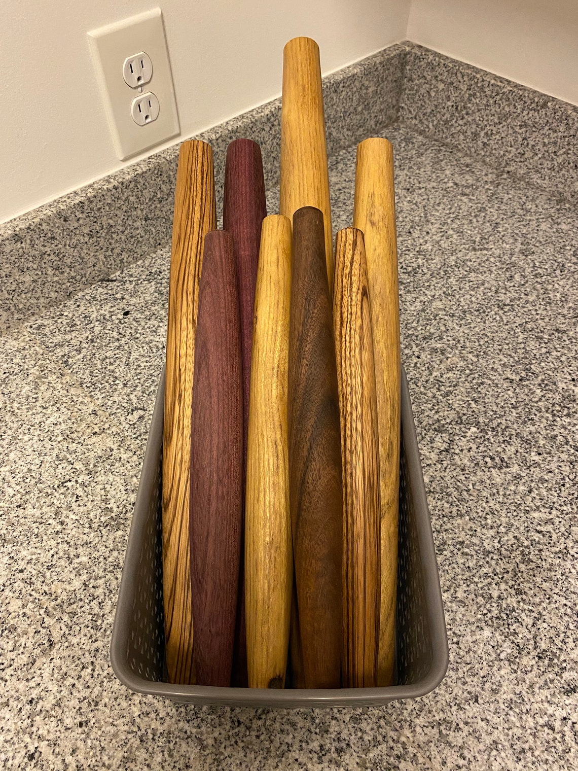 French Rolling Pin Wooden Rolling Pin Tapered Rolling Pin - Etsy