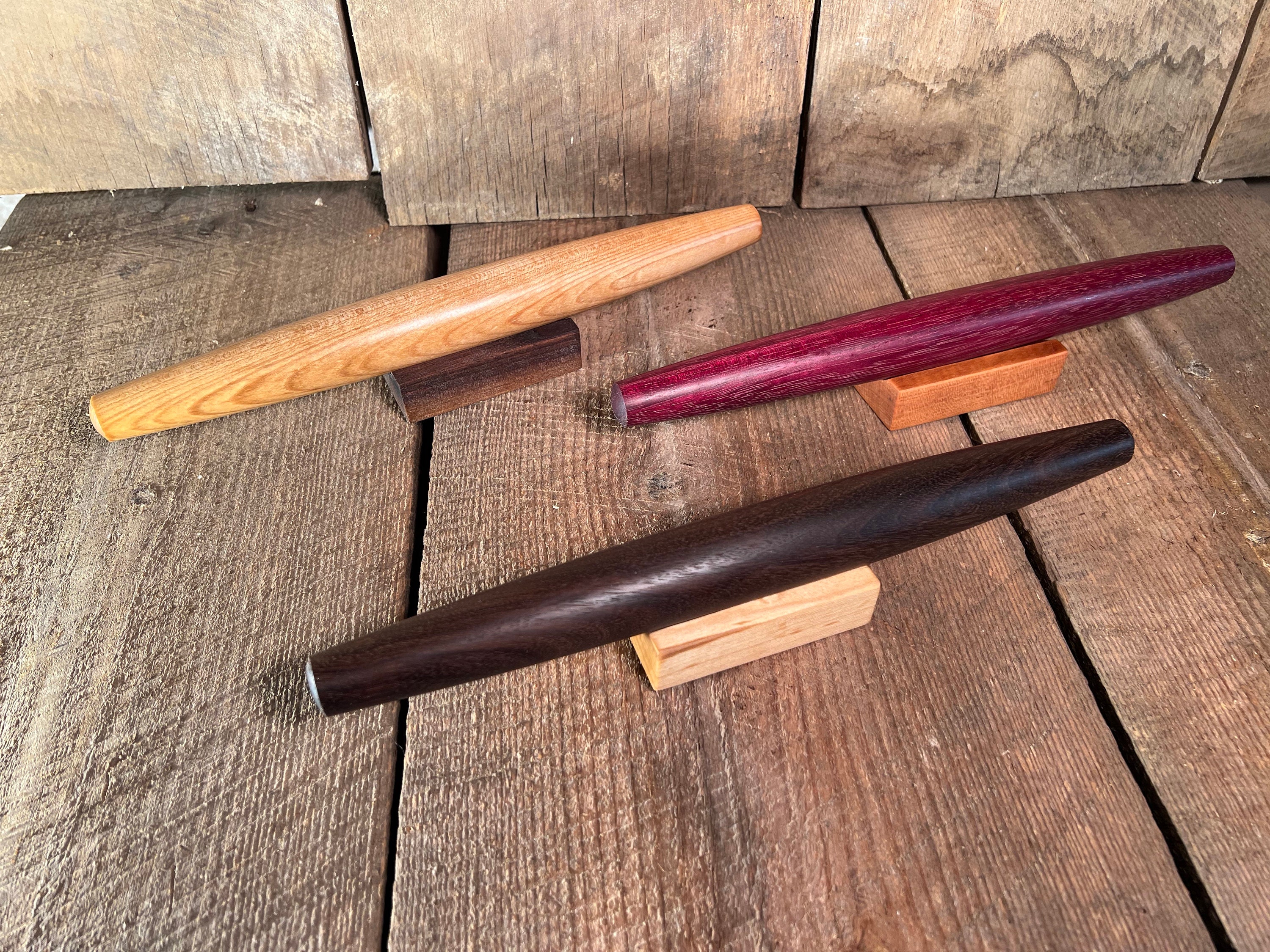 Handmade Wooden Rolling Pin Cradle | French Style Stand, Farmhouse ...