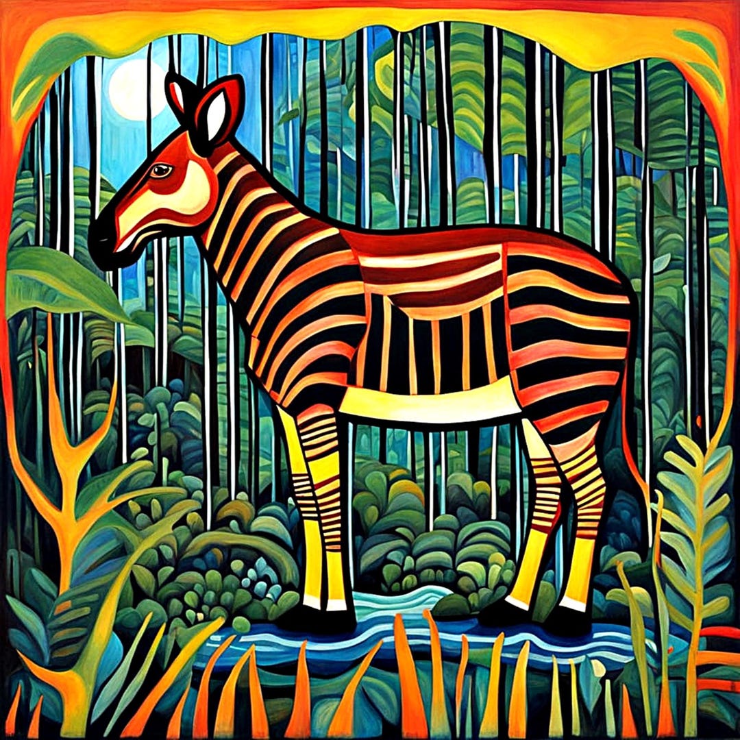 The Rare Okapi - Etsy