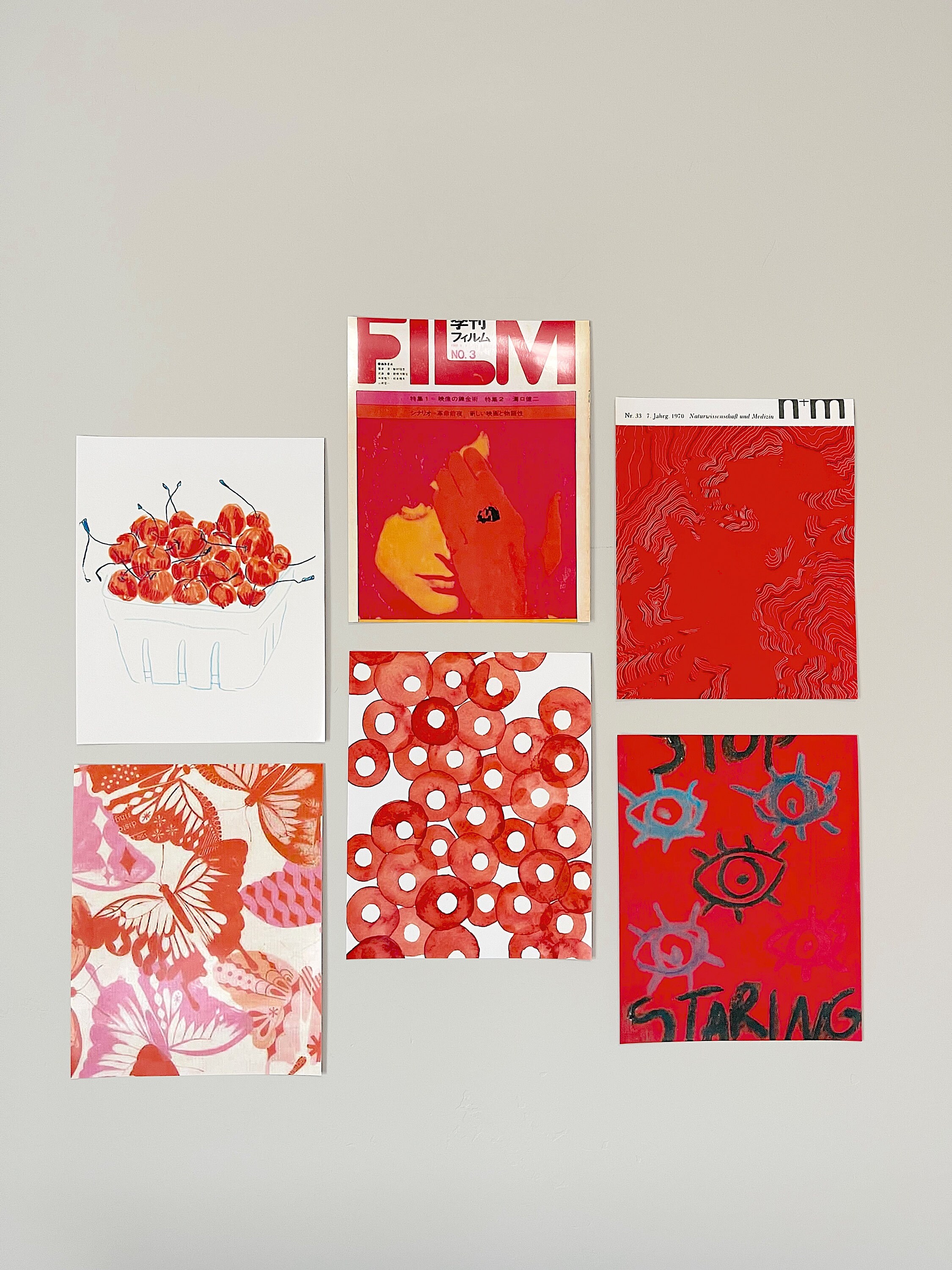 Red Aesthetic Wall Prints Wall Collage Kit VSCO Girl Room | Etsy