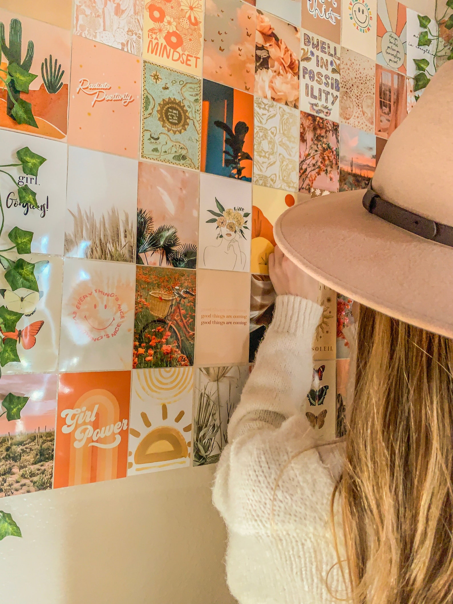 Desert Dreamer Boho Aesthetic Wall Collage Kit, VSCO, Girl Room Decor ...