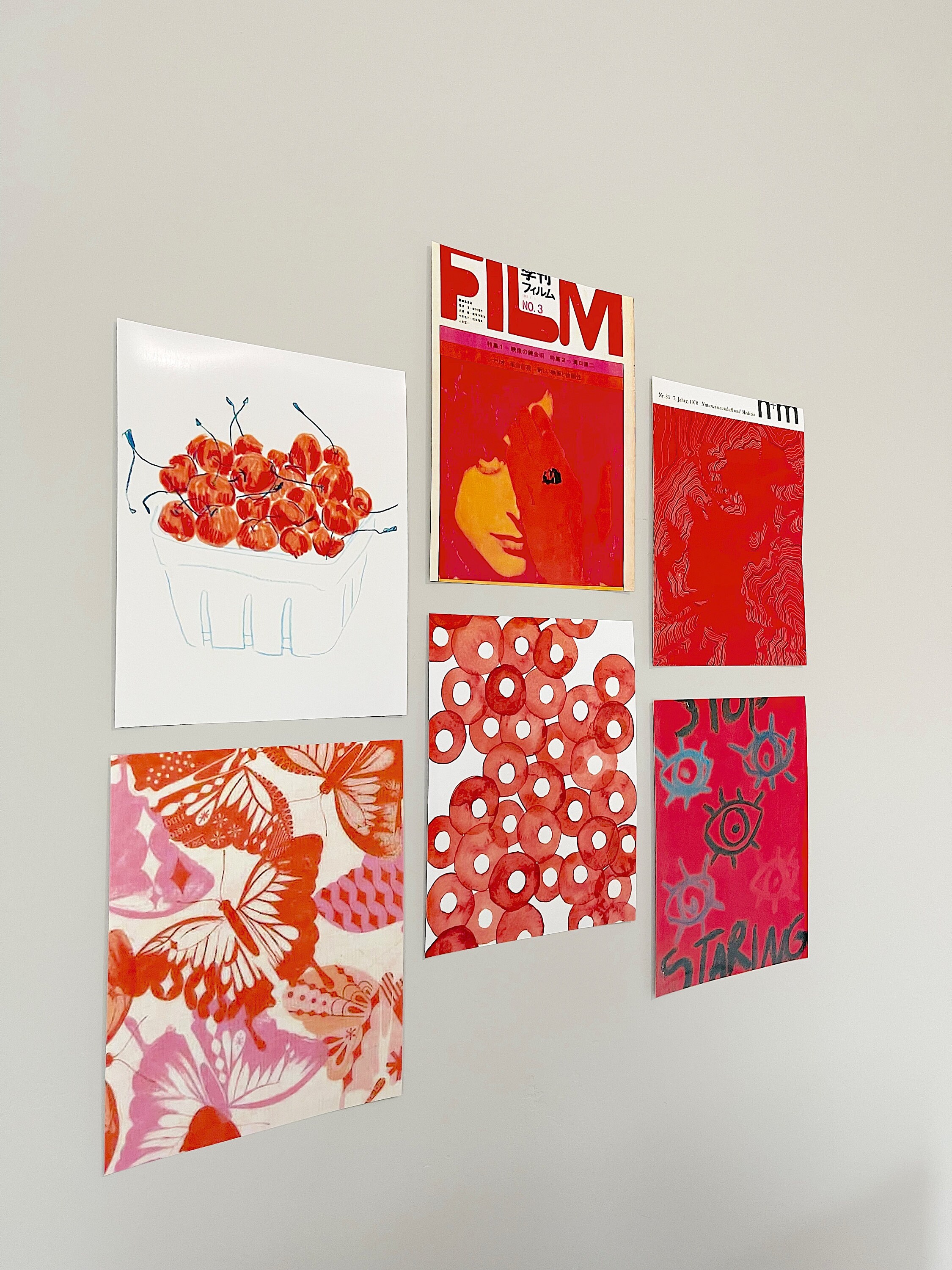 Red Aesthetic Wall Prints Wall Collage Kit VSCO Girl Room | Etsy