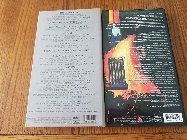 Eric Clapton - Crossroads 1&2 4 CD Box Set(each) - Etsy
