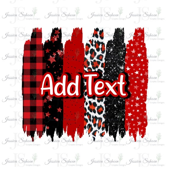 Red and Black Brush Strokes PNG File Sublimation File Brush | Etsy