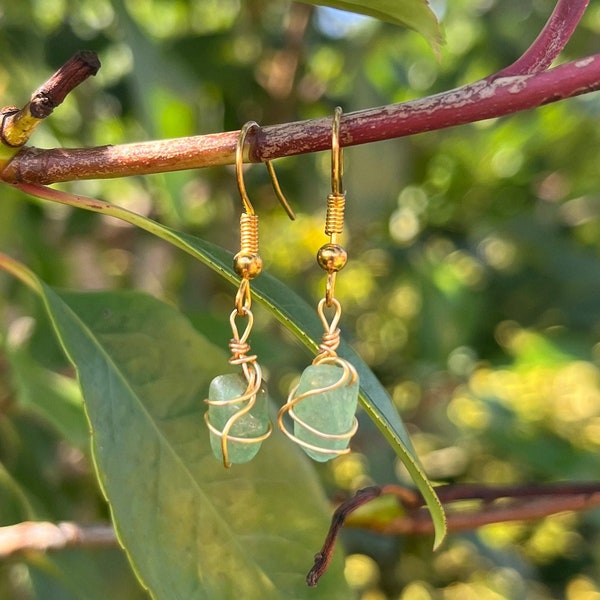 Wire Wrap Earrings - Etsy