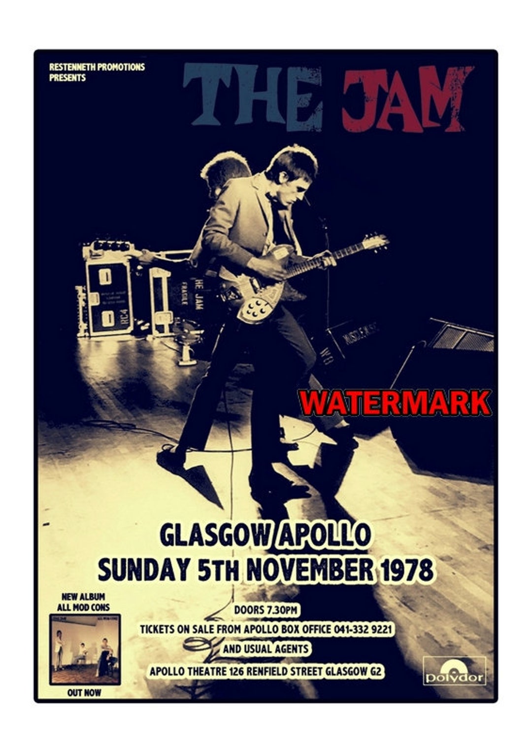 The Jam Poster Prints x 2 A3 Gig Poster & Set List - Etsy.de