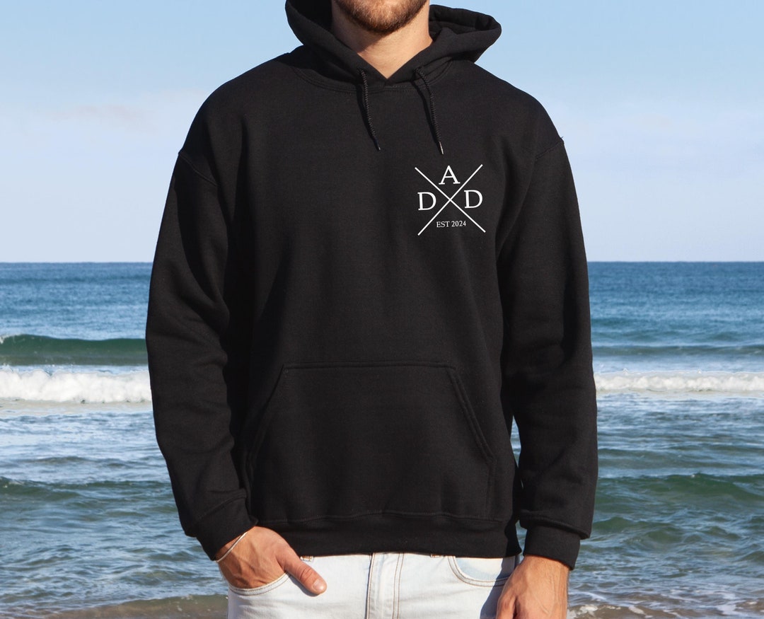Personalised Dad Hoodie, Dad Date Pullover, Custom Father Jumper, Dad ...