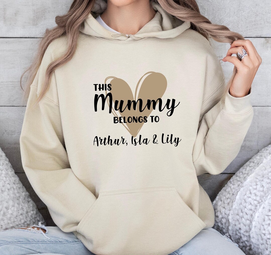 Custom Mama Hoodie, This Mummy Belongs Top, Mothers Day Gift Top ...