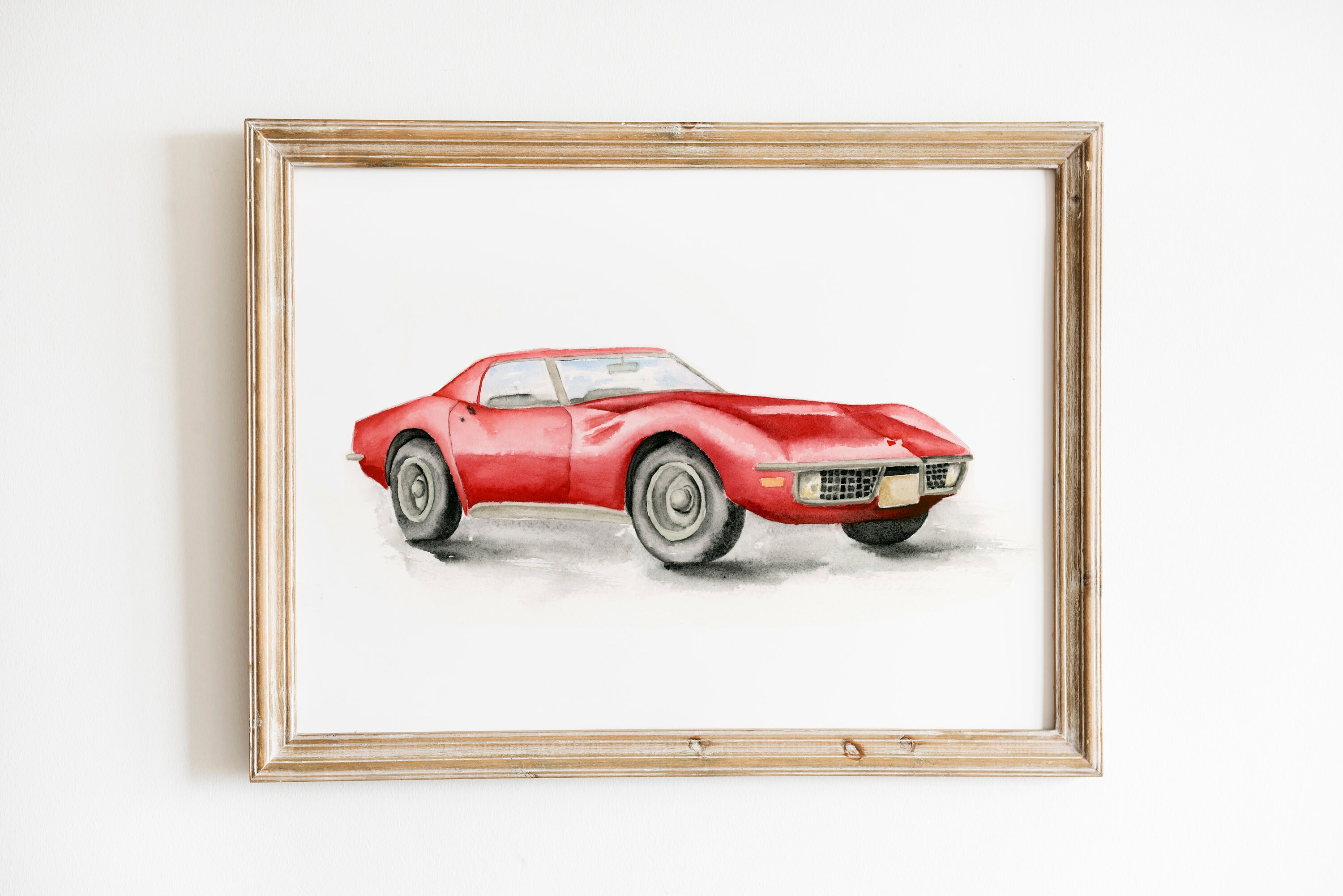 Classic Car Prints Retro Car Art 1970's Car Wall Decor - Etsy