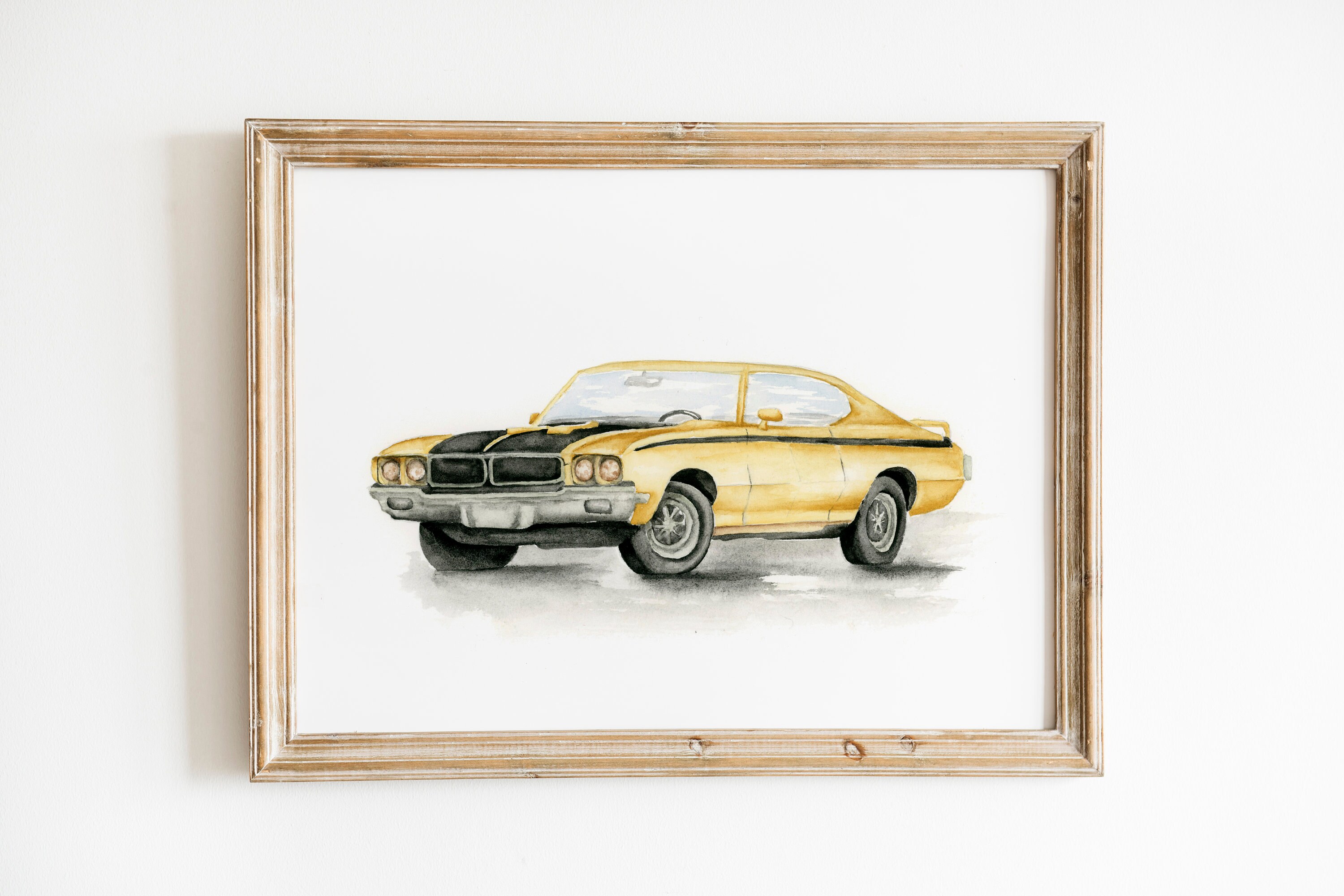 Classic Car Prints Retro Car Art 1970's Car Wall Decor - Etsy