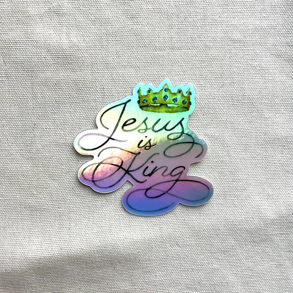 Jesus is King Decal - Etsy