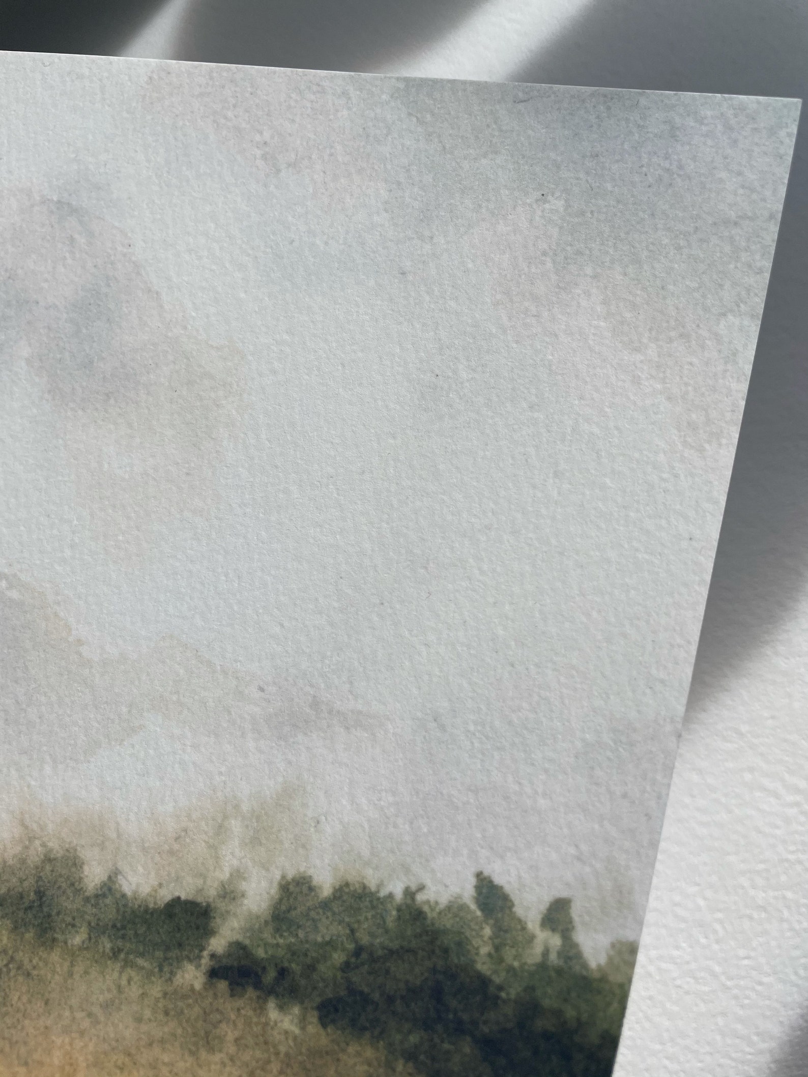 Serene Watercolor Landscape Print Neutral Landscape Path in | Etsy