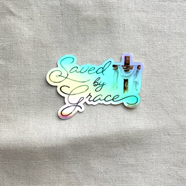 Saved by Grace Decal - Etsy