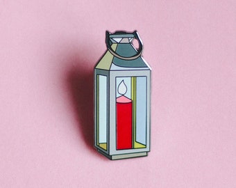 Lantern Pin Badge | Etsy