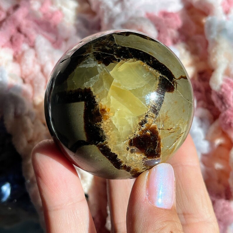 SEPTARIAN Dragon Stone Sphere 63mm From Madagascar/crystal Sphere ...