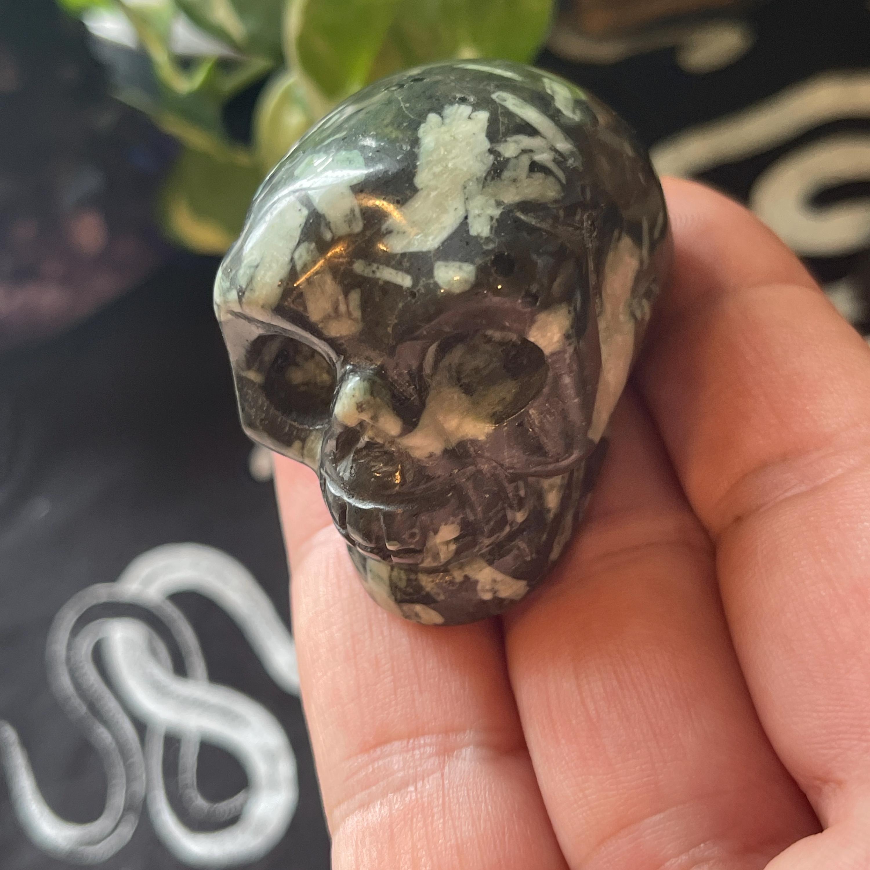 Chinese Writing Stone Skull Carving/polished Skull Carving/natural ...