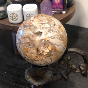 2.6" Brecciated IBIS JASPER Gemstone Sphere From Madagascar 67mm/ibis ...