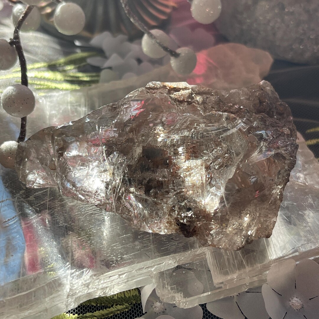 3.8" Garden Quartz Polished and Rough Crystal Palm Stone From Brazil ...