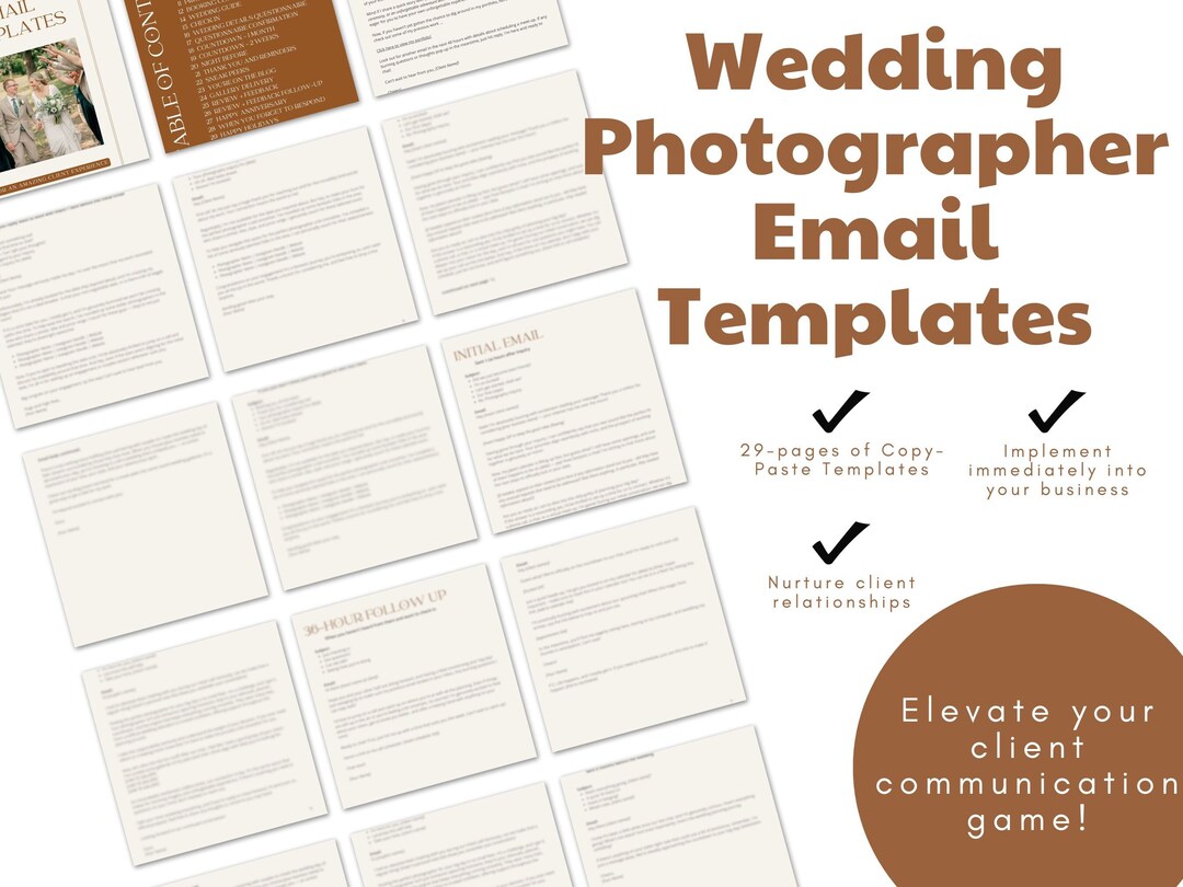 Ultimate Email Template Guide for Wedding Photographers - Boost Client ...
