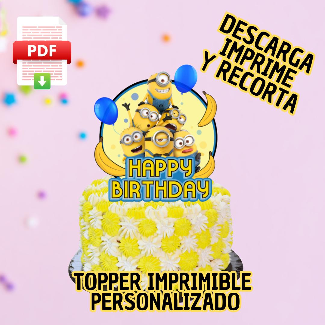 Topper Minions. Minions Cake Topper. Minion Cake Decoration. Minions ...