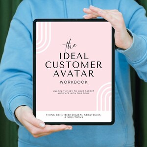 Customer Avatar, Ideal Target Audience Workbook, Customer Profile ...