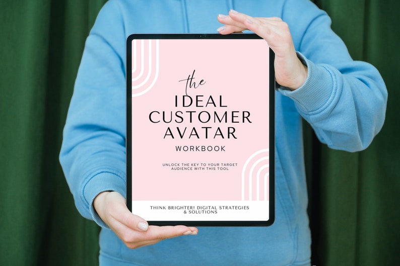 Customer Avatar, Ideal Target Audience Workbook, Customer Profile ...