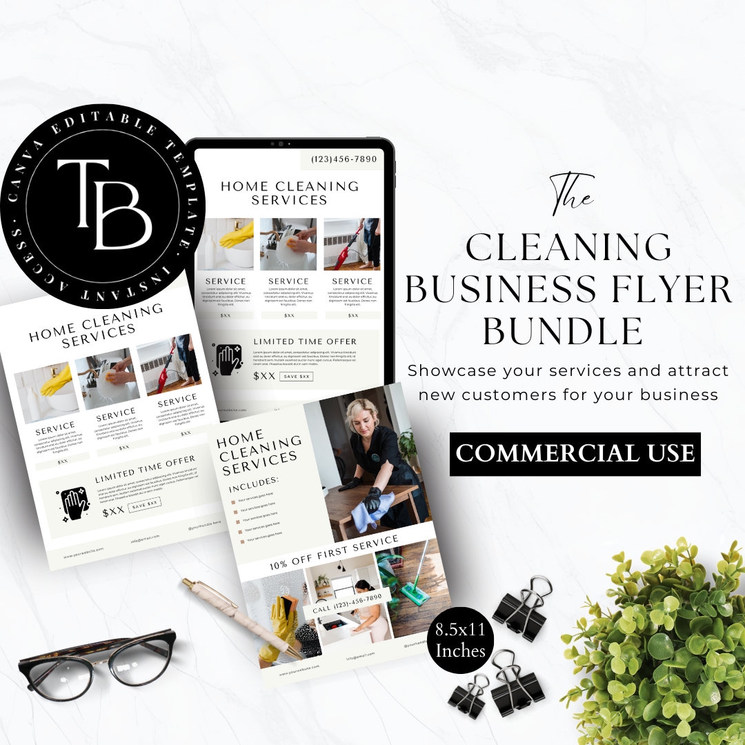 Cleaning Company Flyer Template, Cleaning Business Flyer Template ...