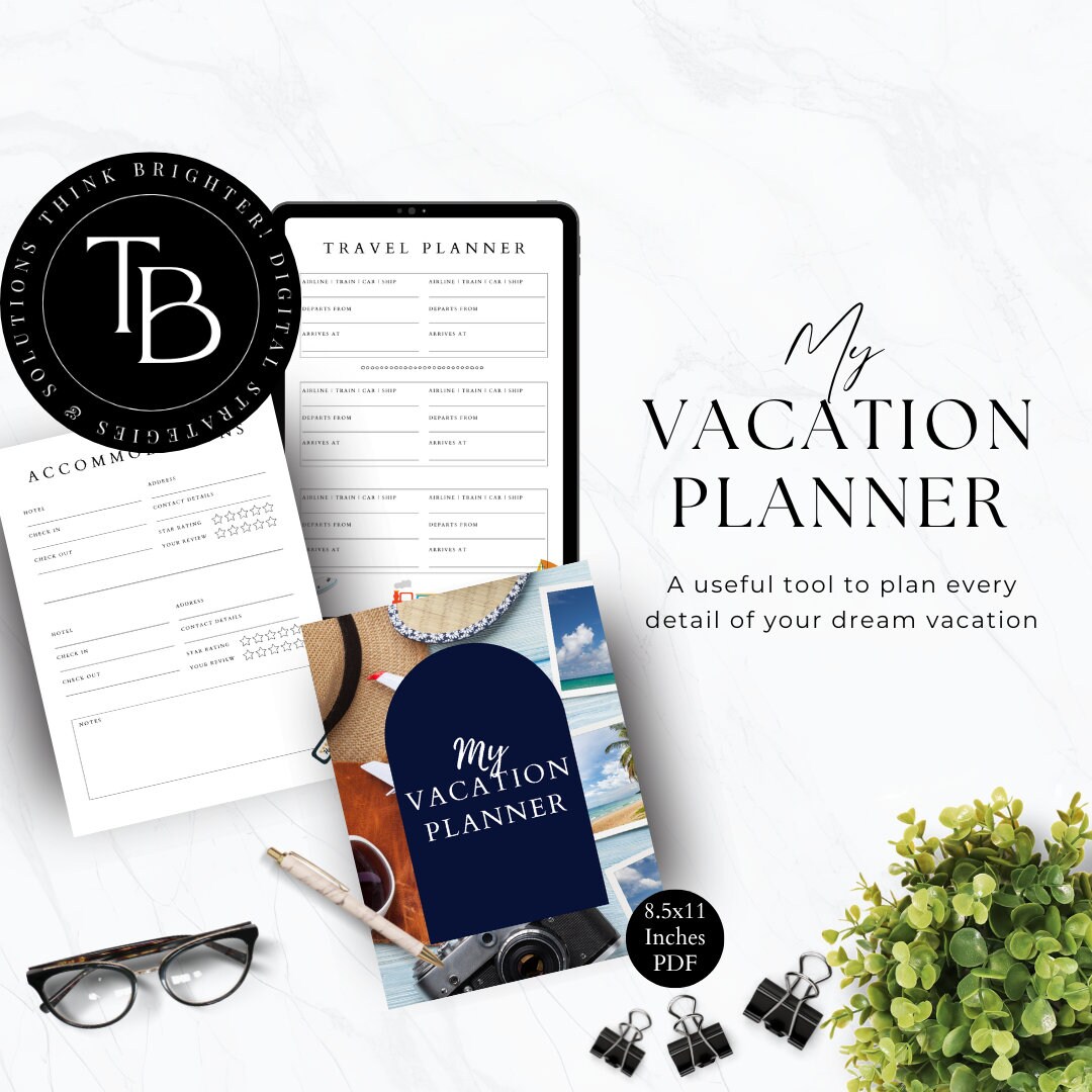 Travel Planner Travel Agent Template Organization Printable Travel ...
