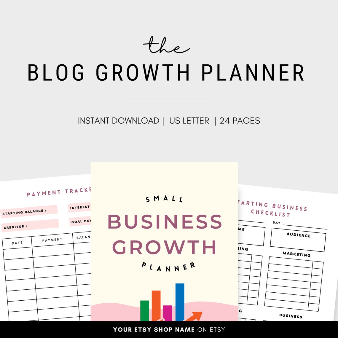 Printable Business Growth Journal Business Planner Printable - Etsy