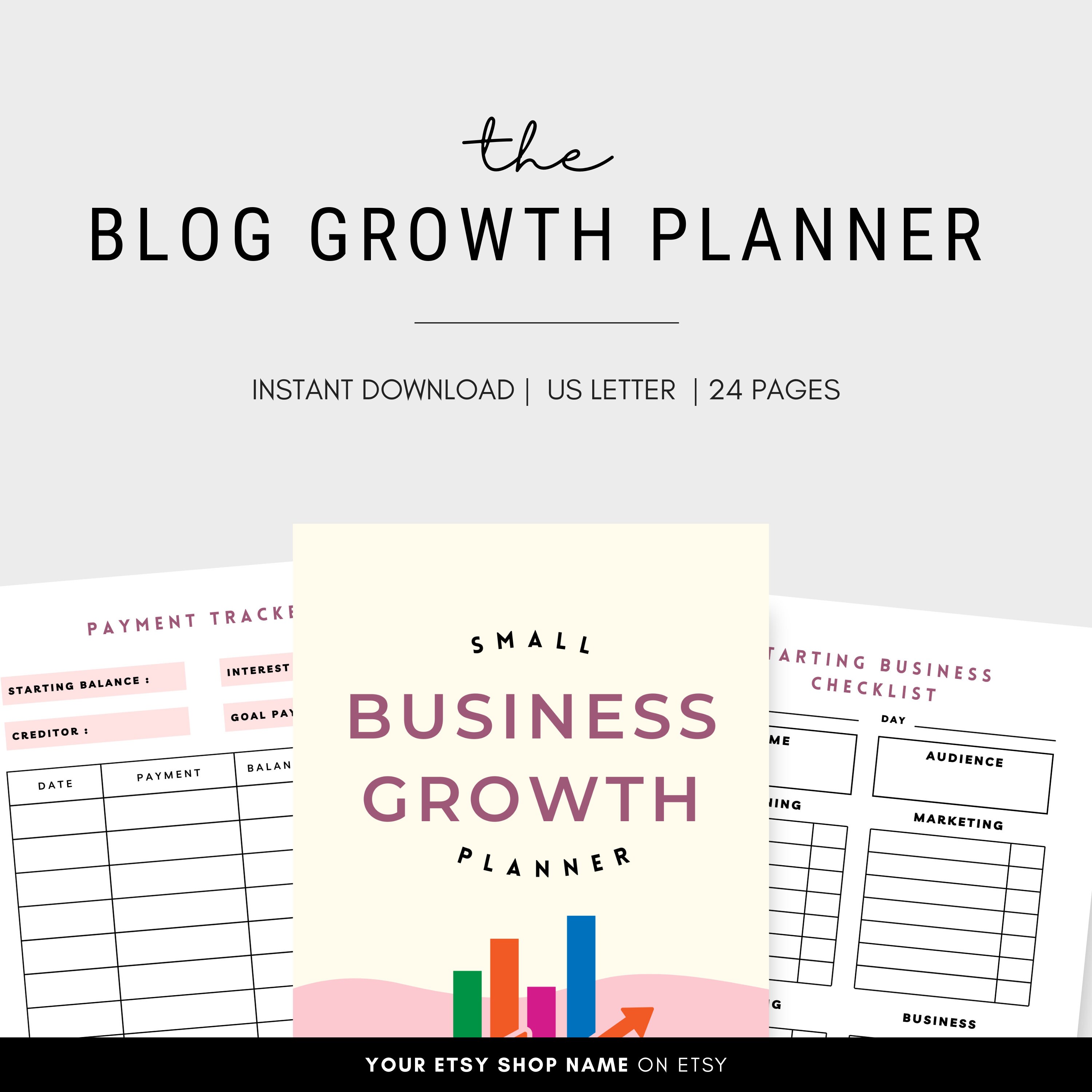 Printable Business Growth Journal Business Planner Printable - Etsy