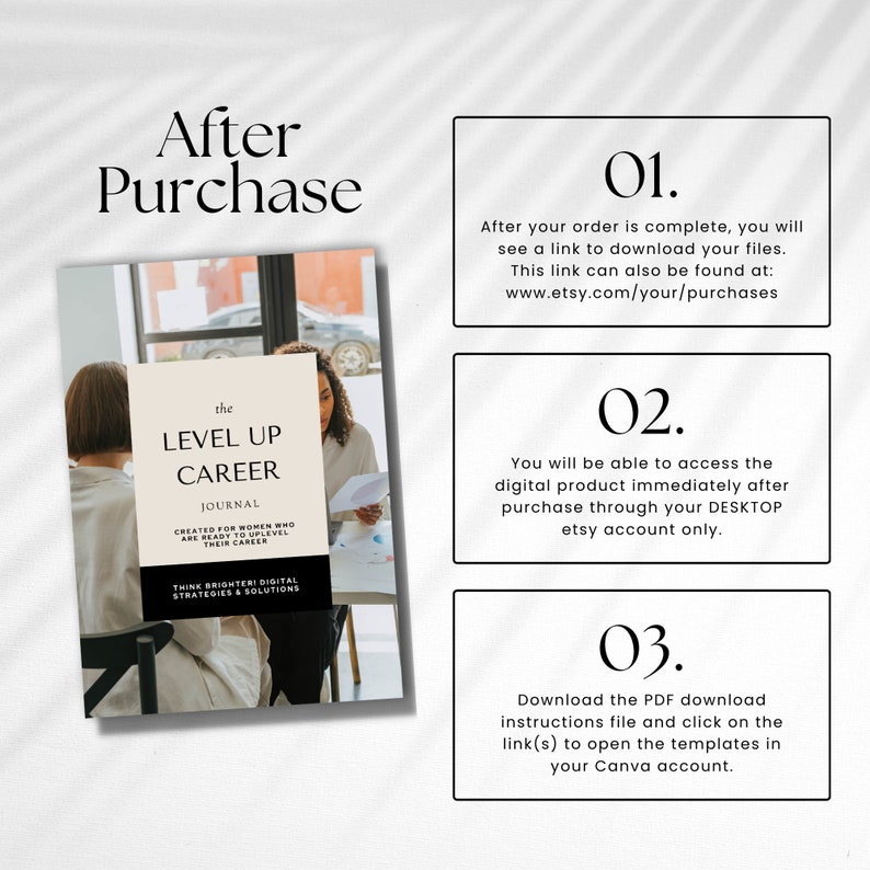 Level up Career Journal, Lead Magnet, Done for You Freebie, Canva ...