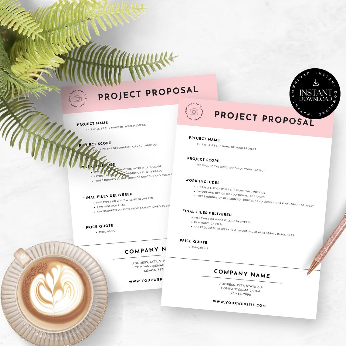 Project Proposal Template Canva, Client Proposal Template, Business ...