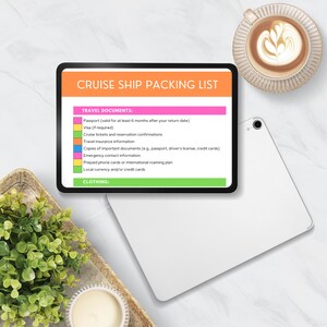 Cruise Packing Checklist Printable, Travel Packing List, Travel ...