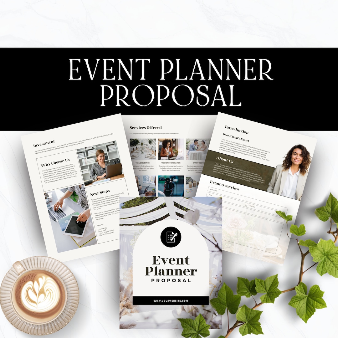 Event Planner Proposal Template, New Client Pitch Document, Wedding ...