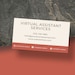 Virtual Assistant Business Card Template: Canva Editable, Front & Back ...